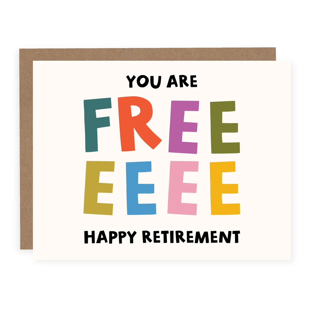 You Are Free Retirement Card – The Pear Co.